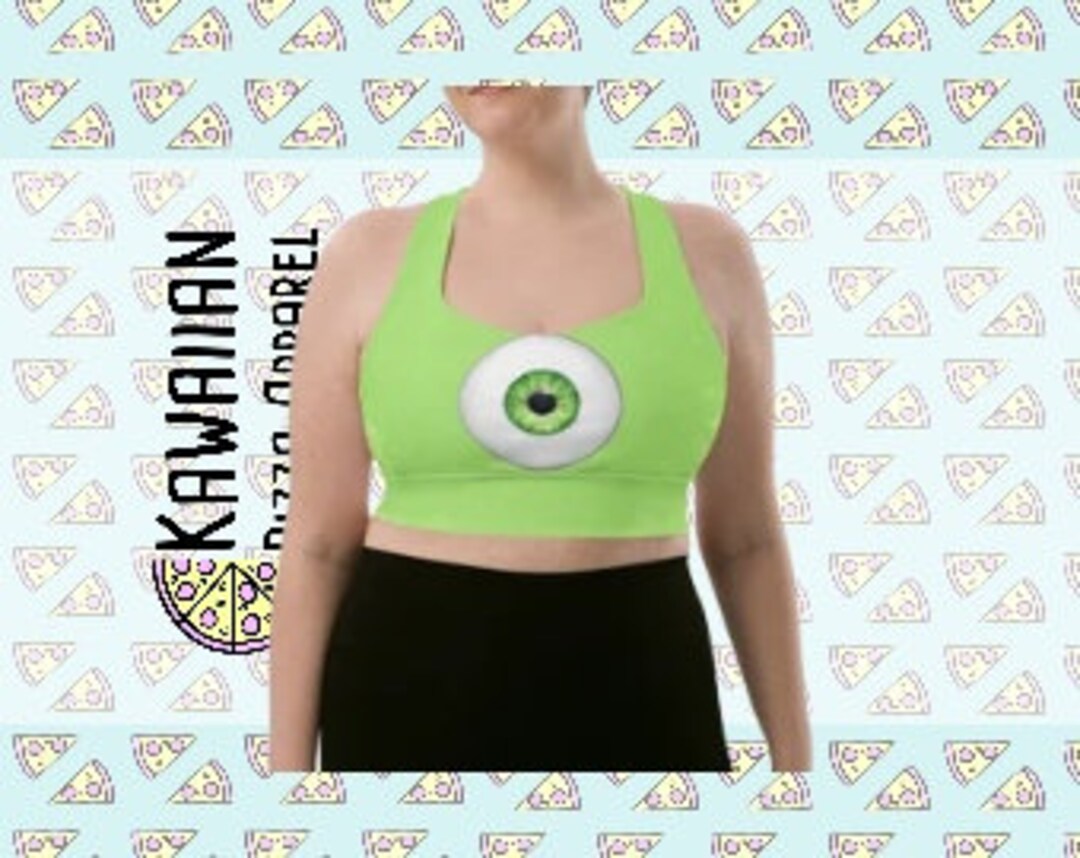 RUSH ORDER: Mike Wazowski Inspired Recycled Longline Sports Bra - Etsy