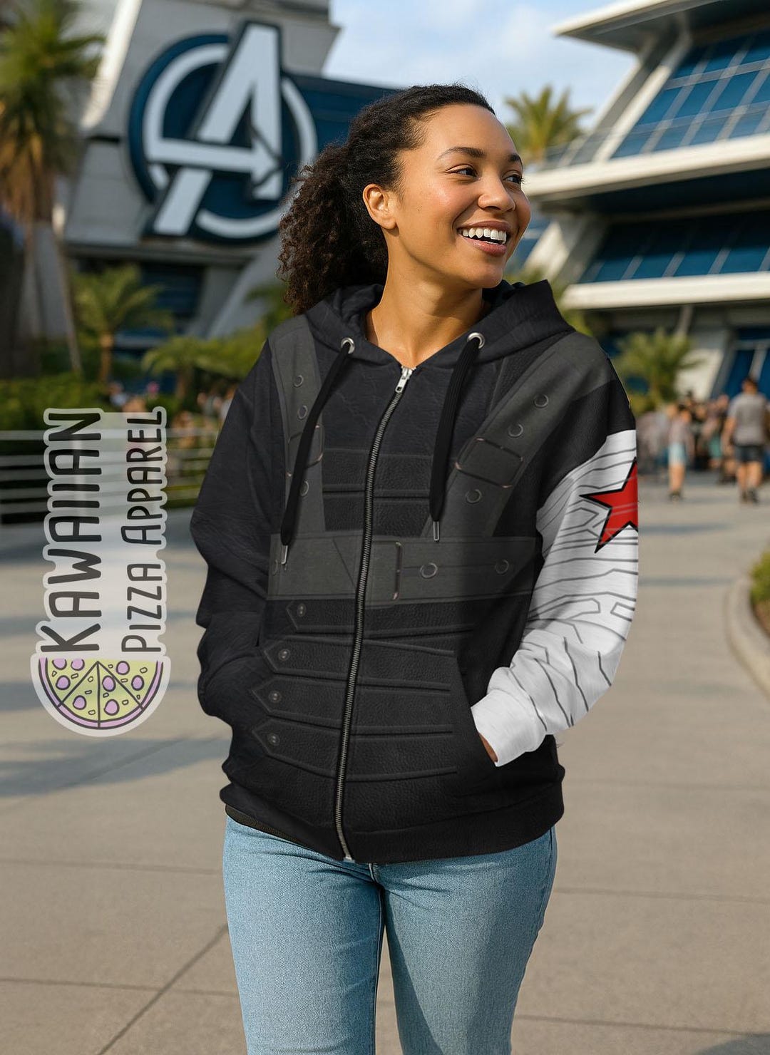 Unisex Bucky Inspired Zip Hoodie - Etsy