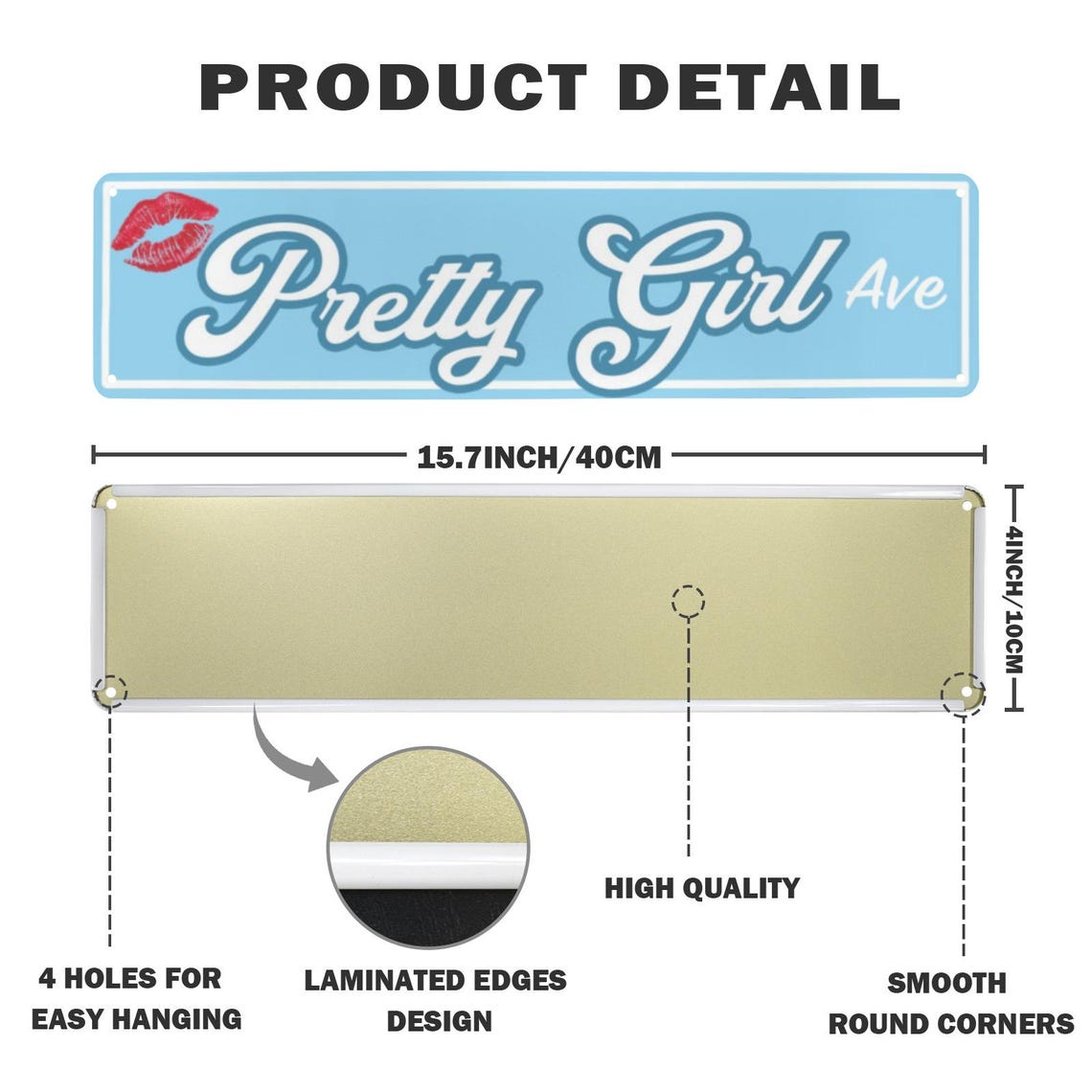 Pretty Girl Avenue Metal Street Sign 16"x4" - Etsy