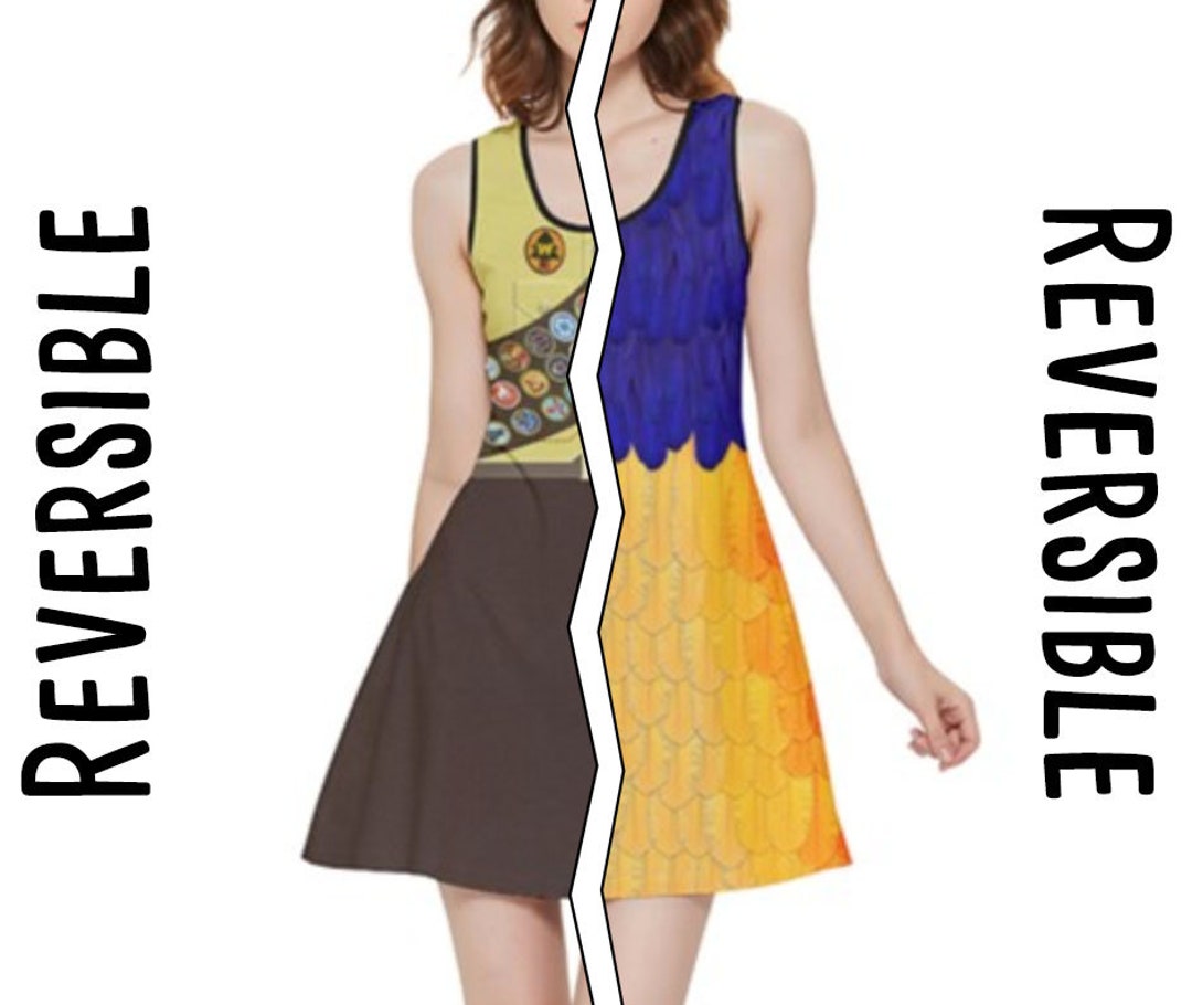 Russell / Kevin up Inspired REVERSIBLE Sleeveless Dress - Etsy