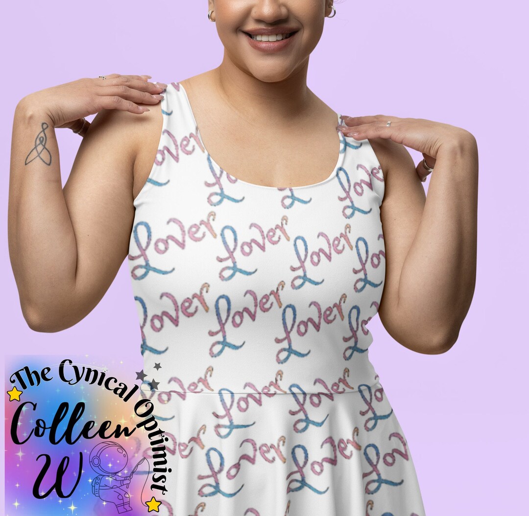 Flirty Taylor Swift Lover Album Art Inspired Skater Dress Unique Music ...