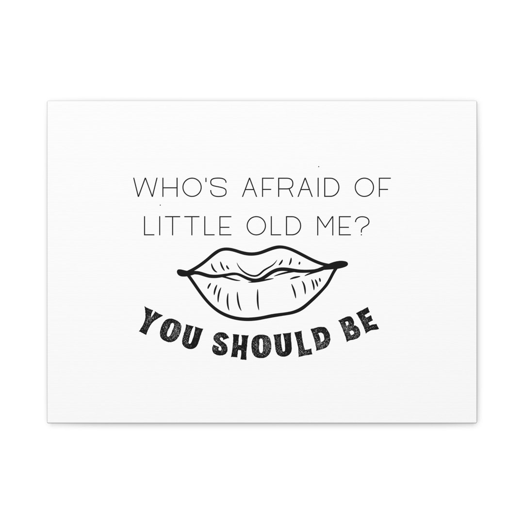 Who's Afraid of Little Old ME Taylor Swift Inspired Canvas Gallery ...