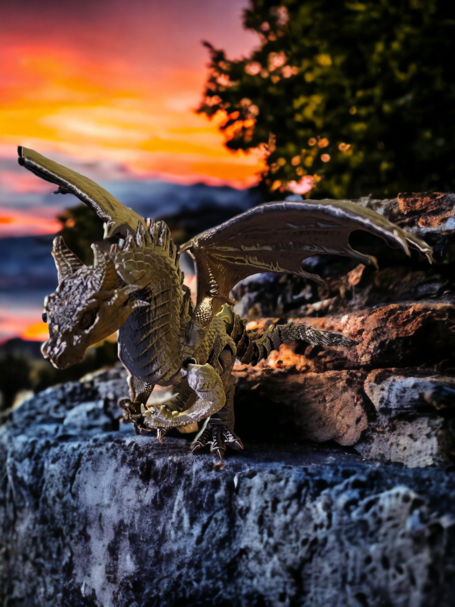 Large Articulated 3D Printed Dragon - Etsy