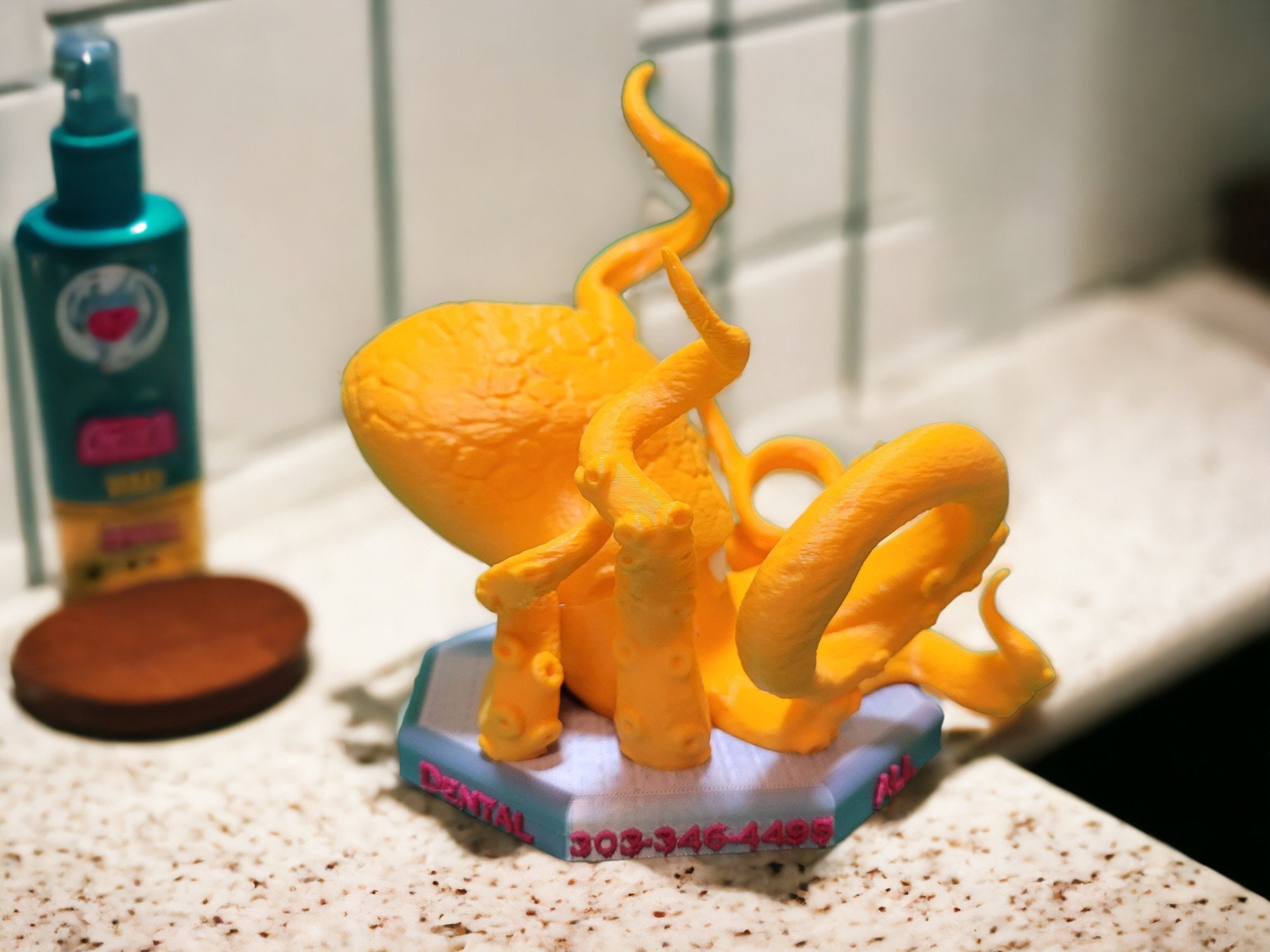 3D Printed Octopus Toothbrush Holder - Etsy