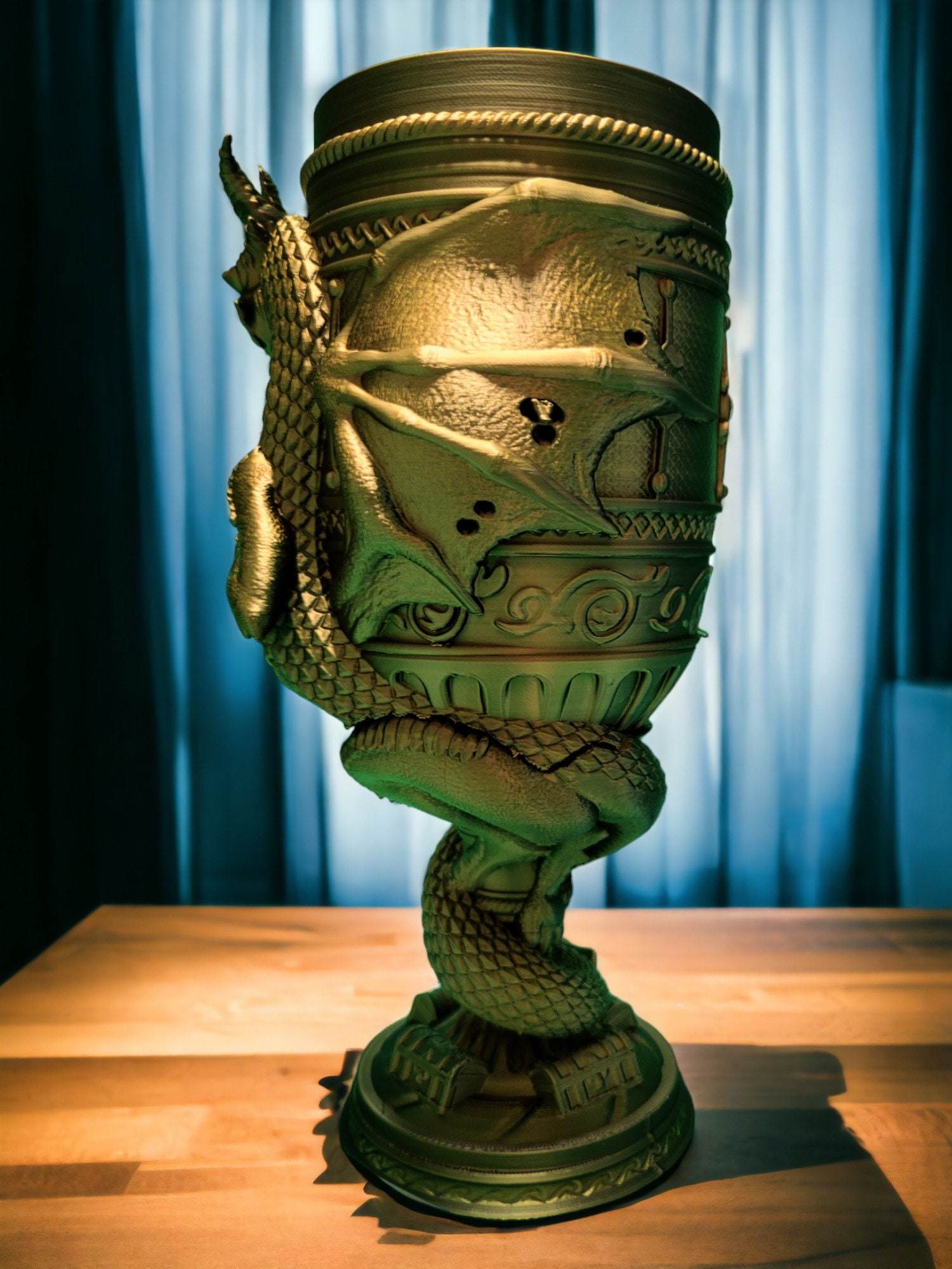 3D Printed Dragon Goblet for a Can - Etsy