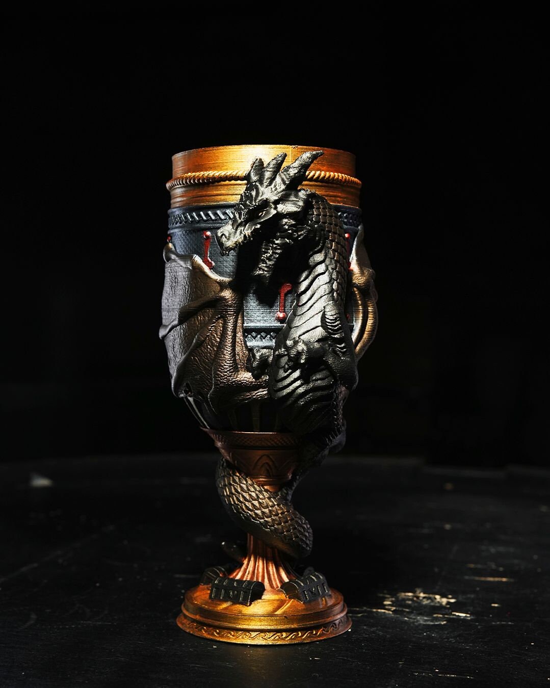 3D Printed Dragon Goblet for a Can - Etsy
