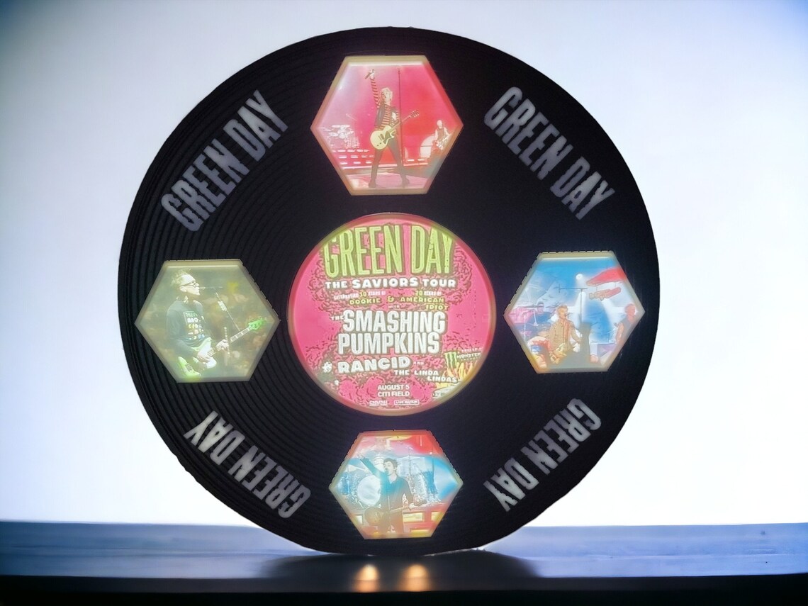 Customizable Favorite Band, Record Shape, Lithophane Display - Etsy