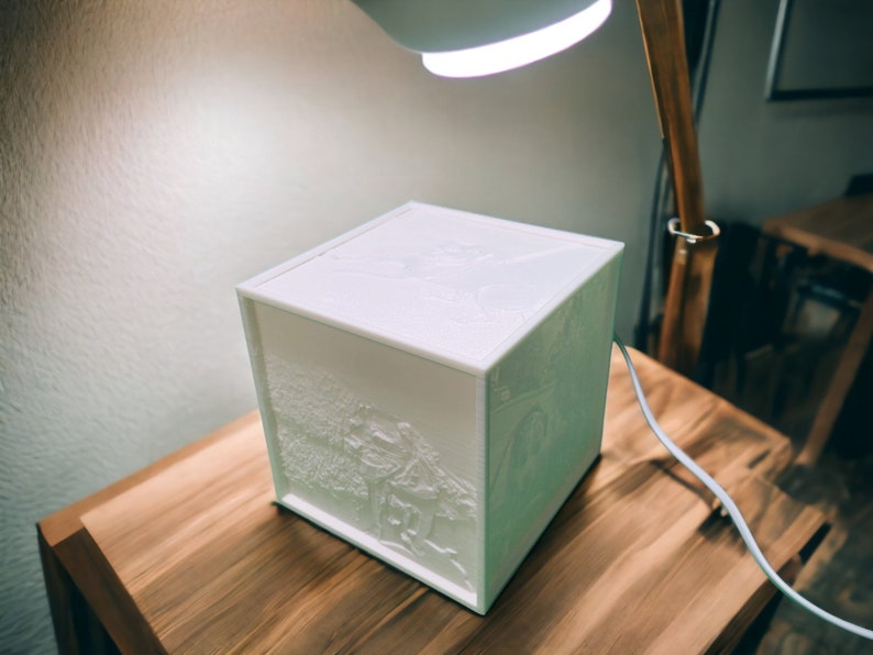 Square Color Lithophane Box - Etsy