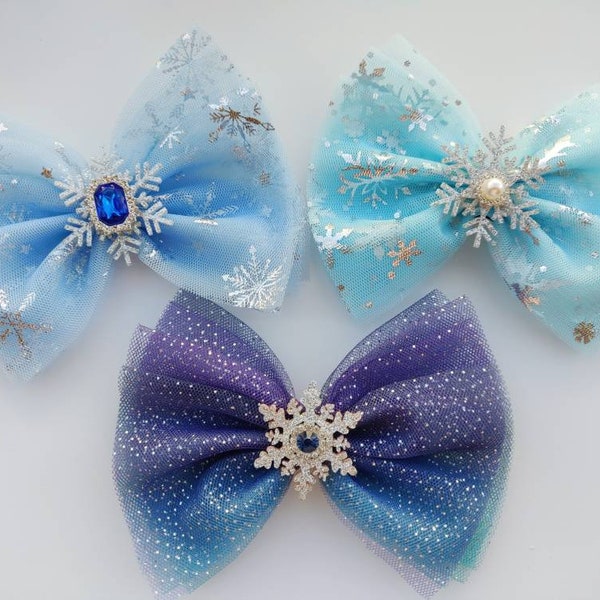 Frozen Hair Bows - Etsy