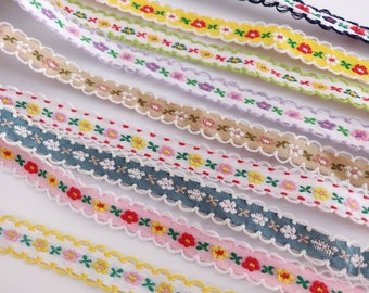 Ribbon Flower Trim | Etsy