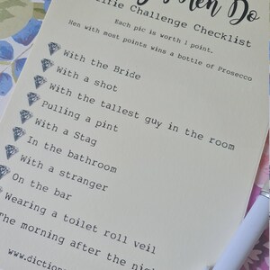 Hen Party Selfie Challenge Cards Pack - Etsy