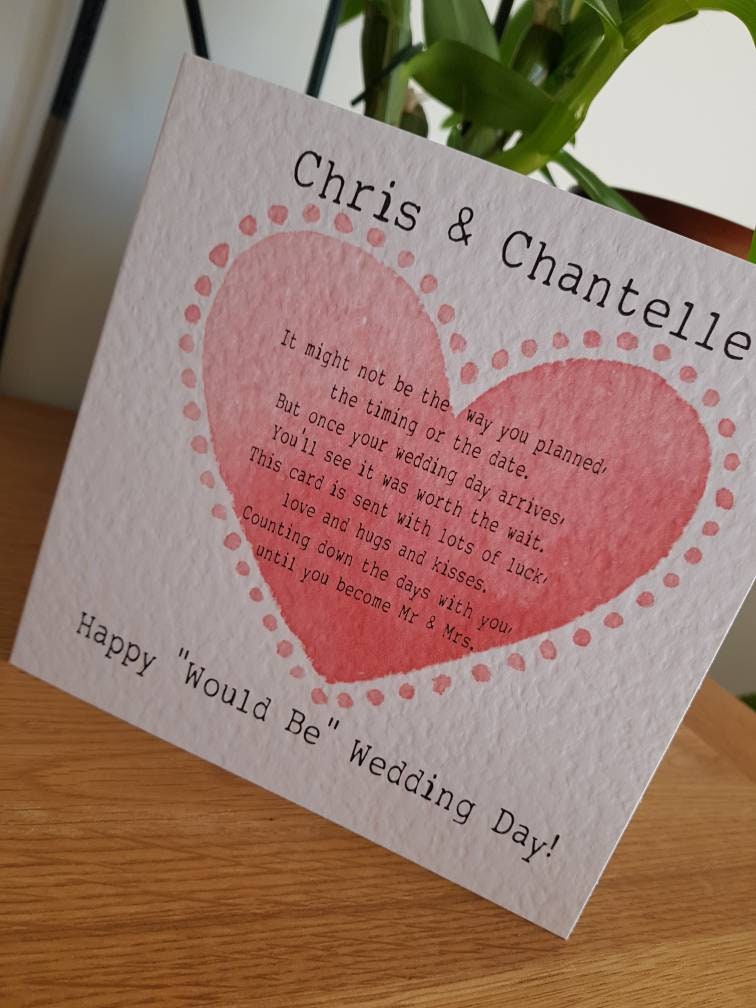 Would Be Wedding Day Card - Etsy