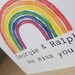 Rainbow Missing You Card - Etsy UK