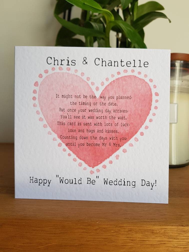 Would Be Wedding Day Card - Etsy