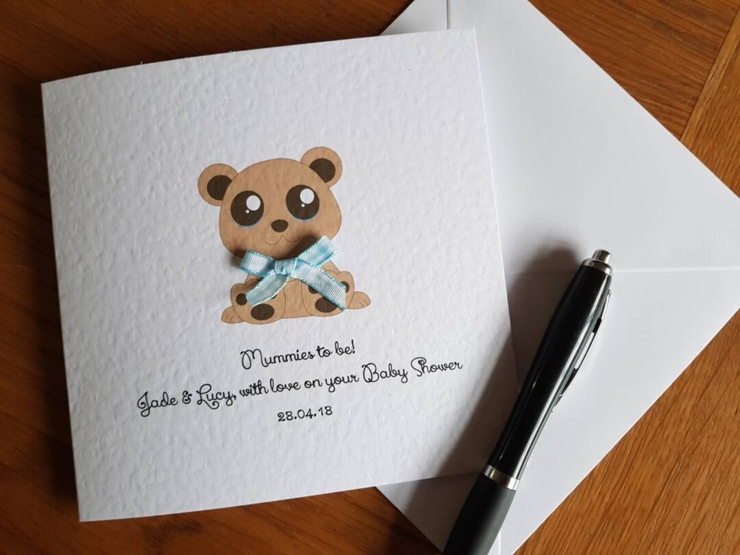 Personalised Baby Shower Card - Etsy