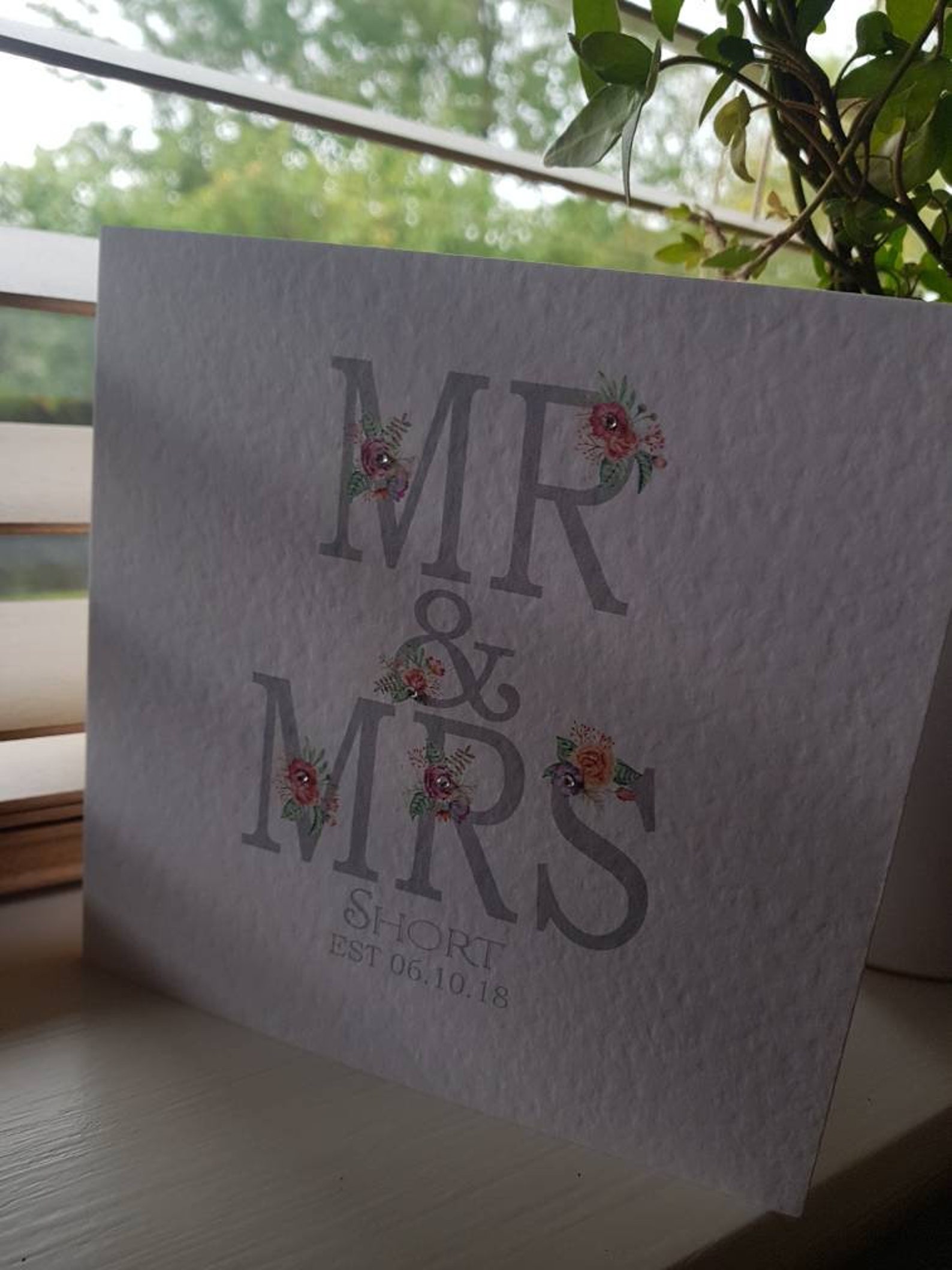Personalised Wedding Card - Etsy UK