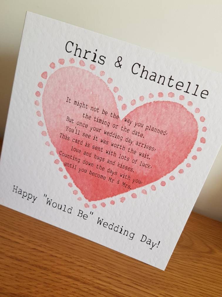 Would Be Wedding Day Card - Etsy