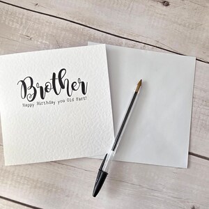 Funny Brother Birthday Card - Etsy