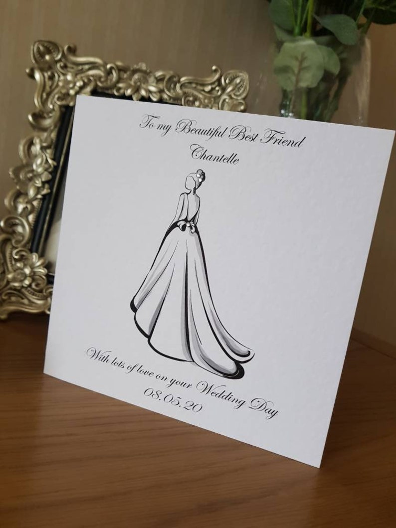 Personalised Bride Wedding Day Card | Etsy