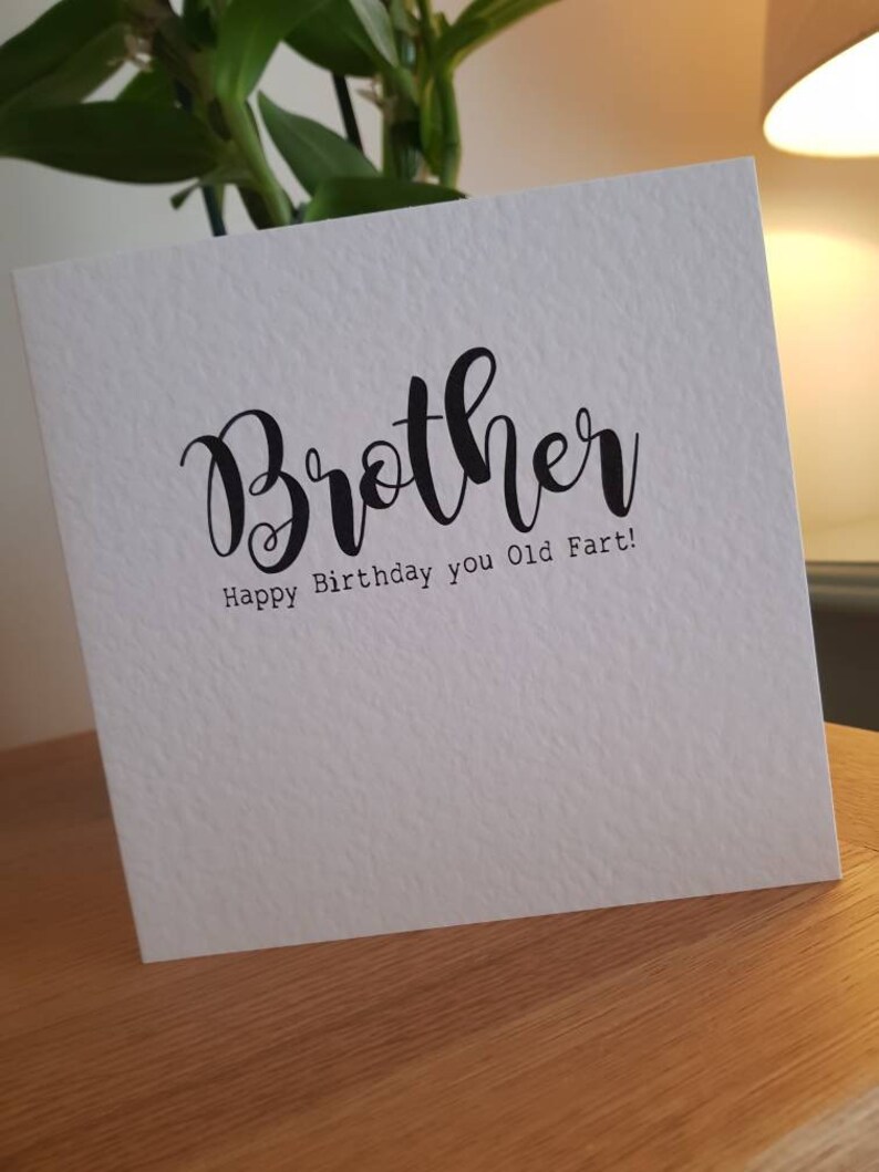 Funny Brother Birthday Card - Etsy
