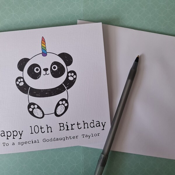 Panda Birthday Card - Etsy