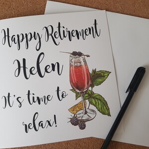 Personalised Retirement Card - Etsy
