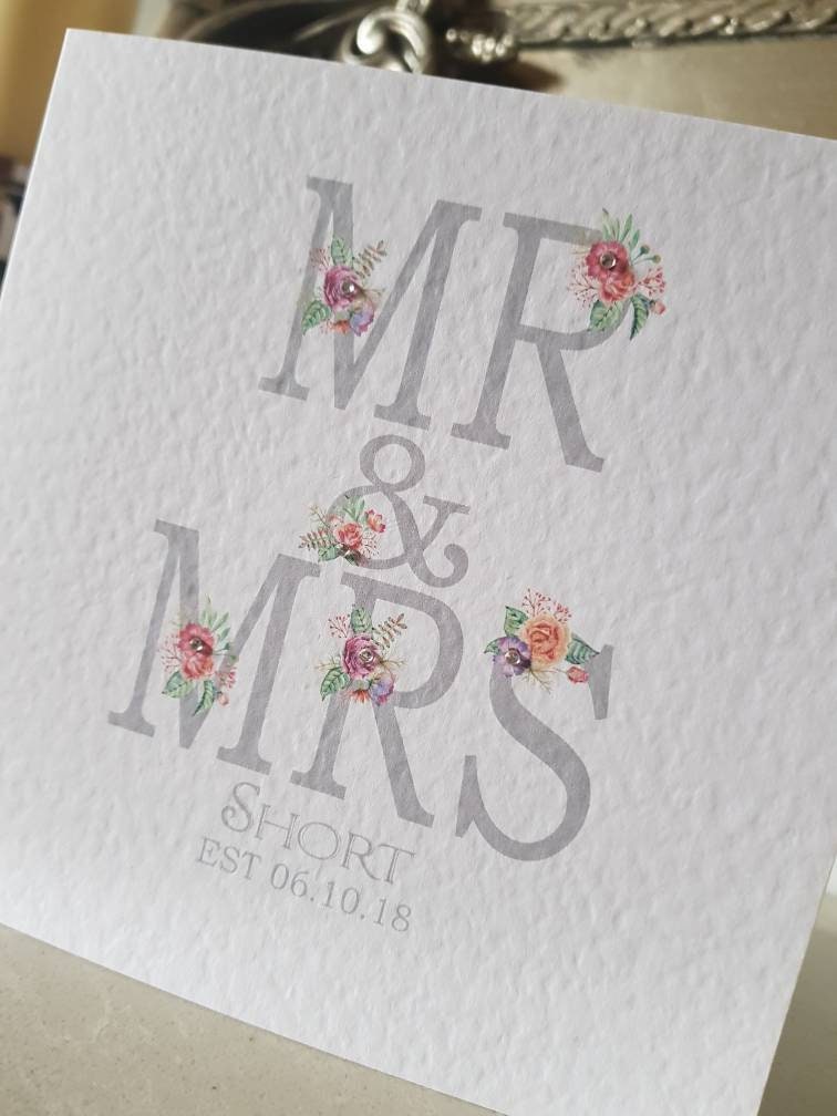 Personalised Wedding Card - Etsy UK
