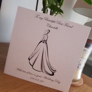 Personalised Bride Wedding Day Card - Etsy UK