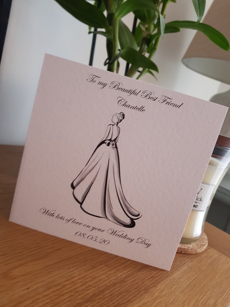 Personalised Bride Wedding Day Card - Etsy UK