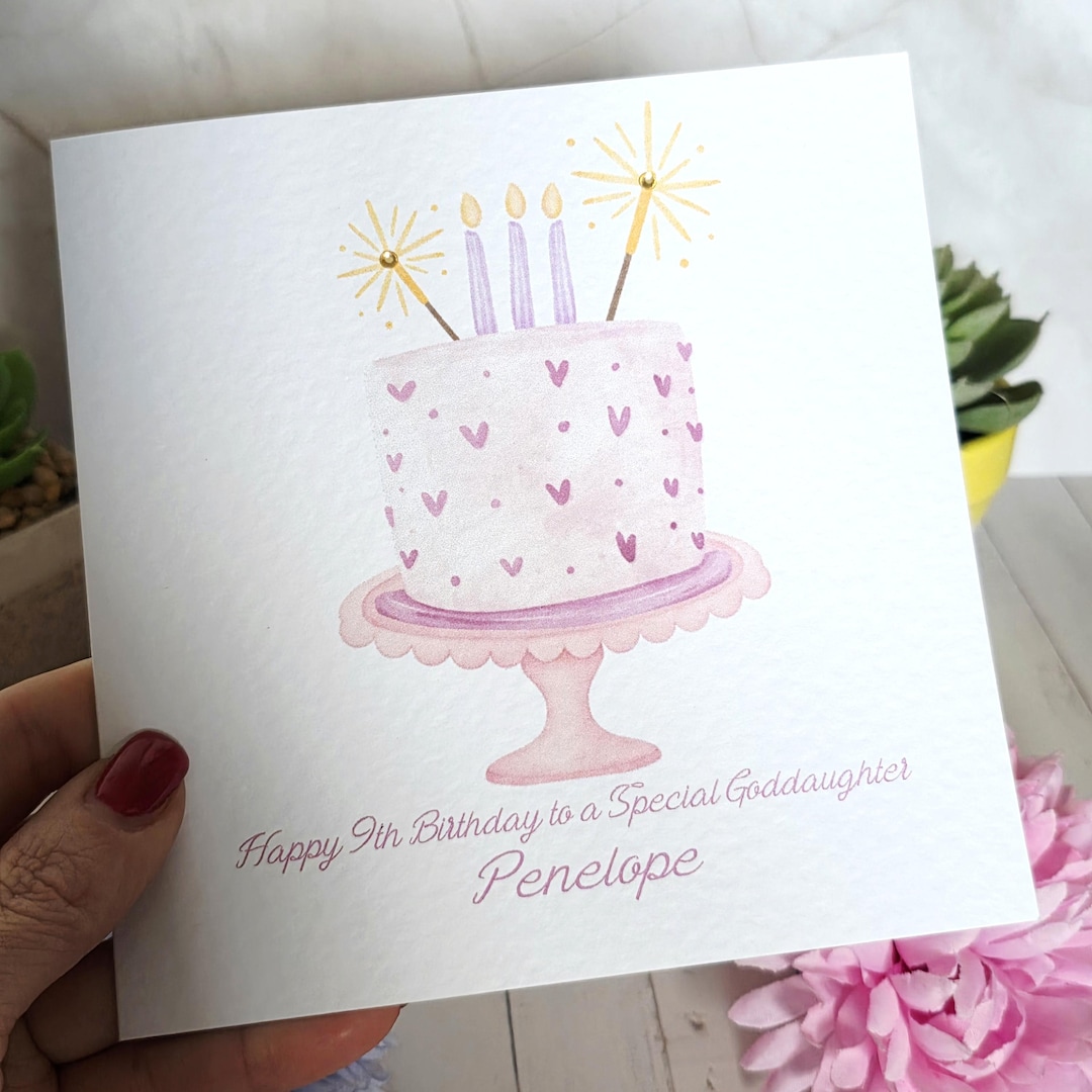 Personalised Girl's Birthday Card - Etsy
