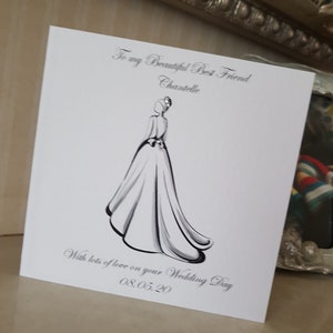 Personalised Bride Wedding Day Card - Etsy UK