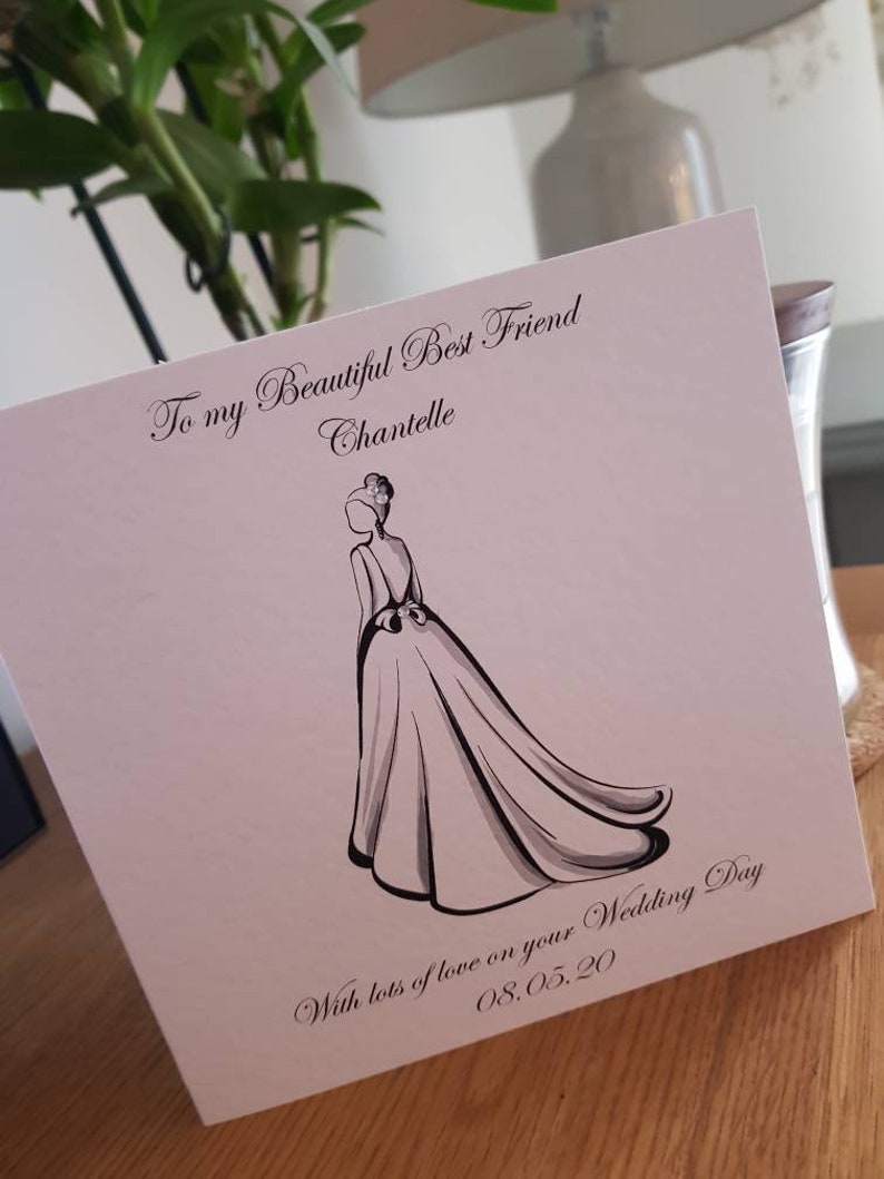 Personalised Bride Wedding Day Card | Etsy