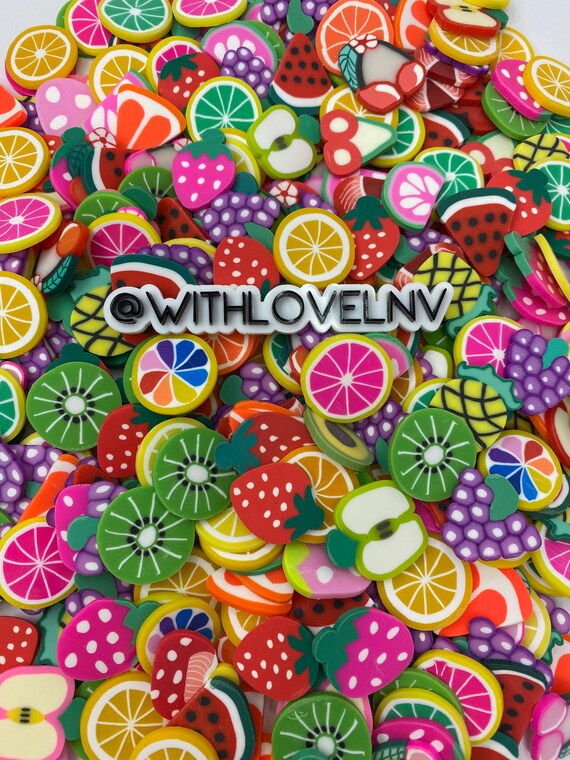Kawaii Fruit Confetti Pick Your Amount of Fruit | Etsy