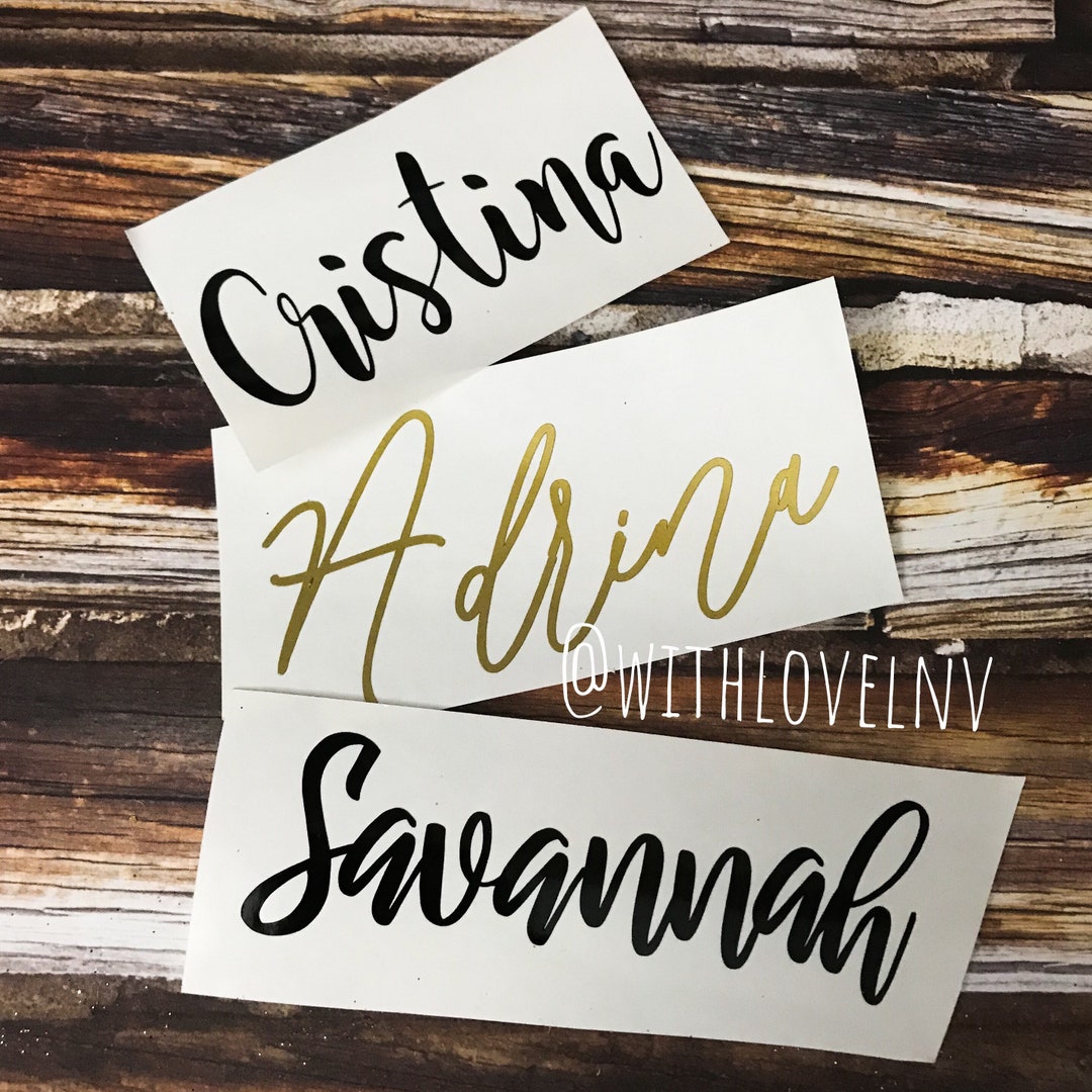 Name Decals Personalize Your Own Stickers Vinyl Name - Etsy