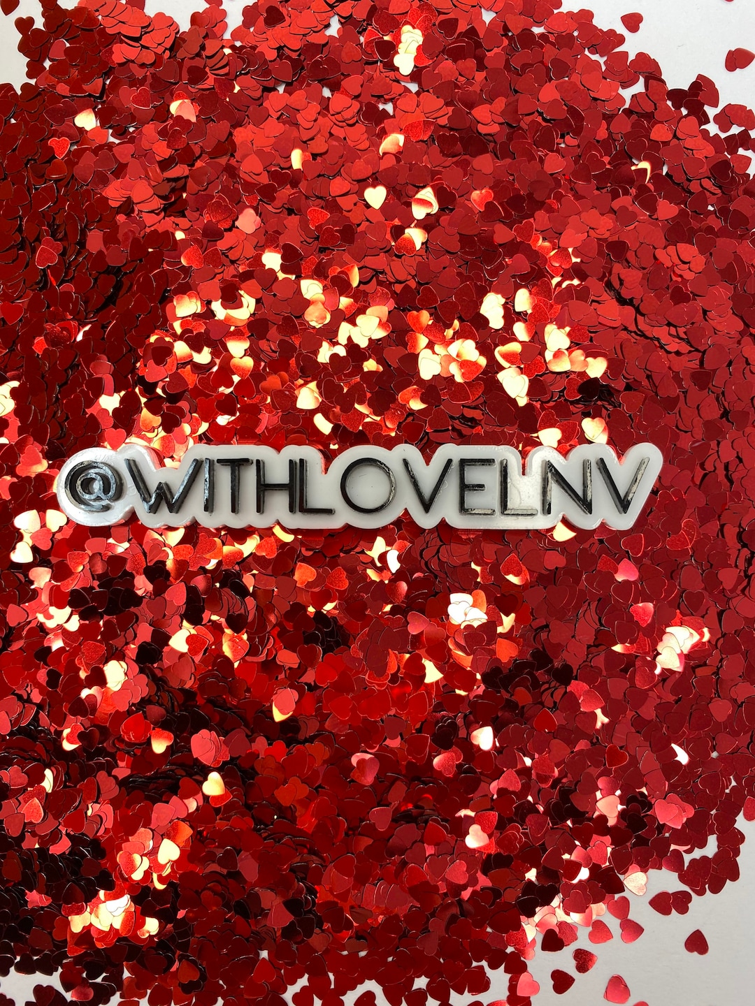 Sweetheart Red Heart Shaped Glitter | Choose Your Amount - Etsy