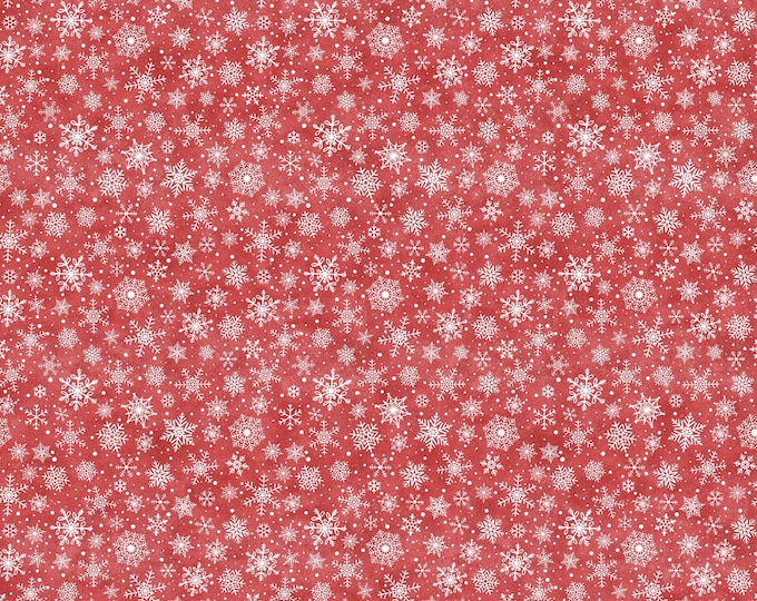 Northcott F25331-24 Little Donkeys Christmas large Red Snowflake-flannel - Etsy