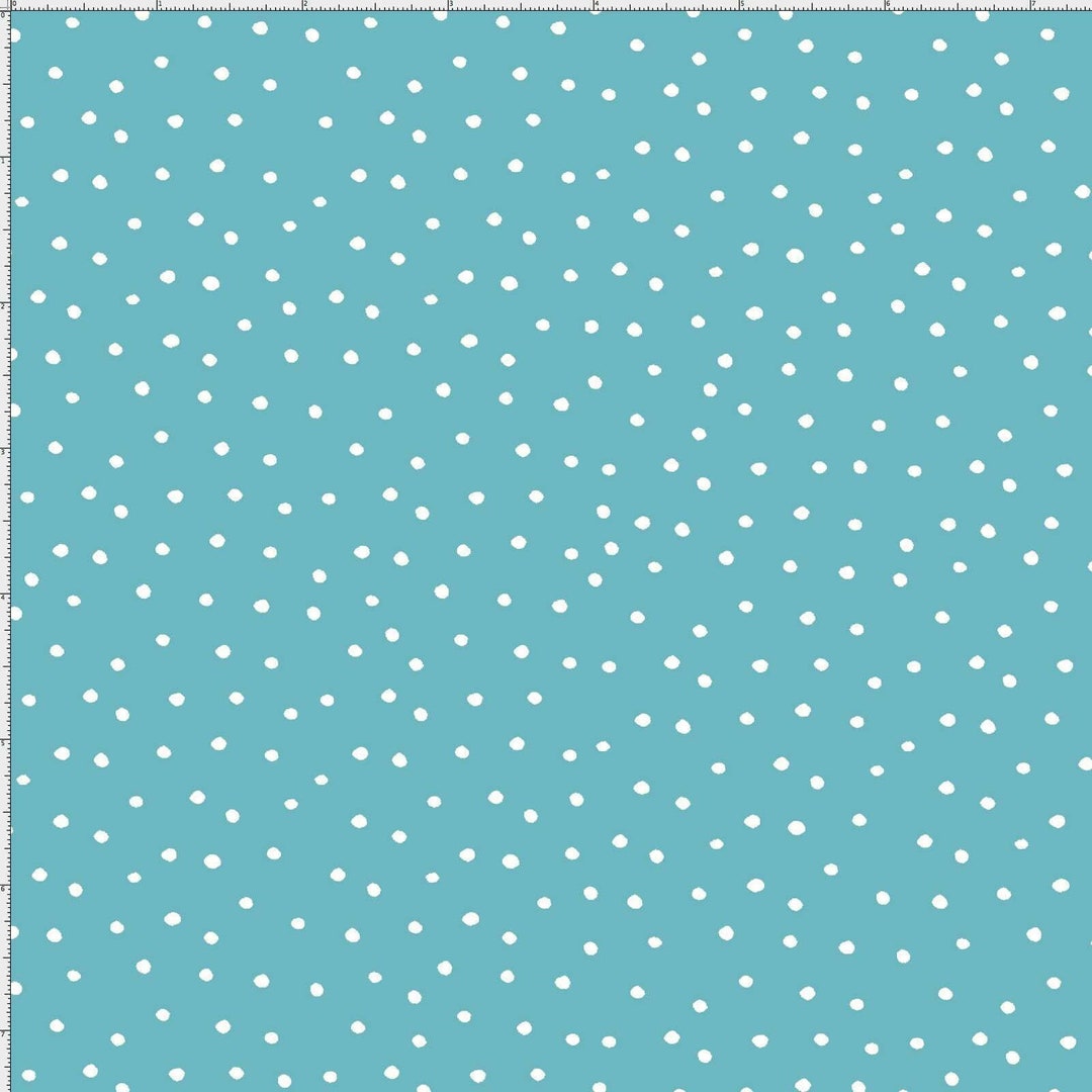 Loralie Designs Dinky Dot Turquoise / White - 691-841B - Etsy
