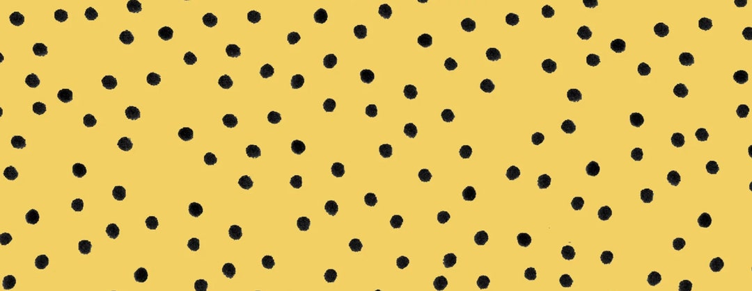 Loralie Designs - 691-818B -dinky Dots Yellow / Black - Etsy