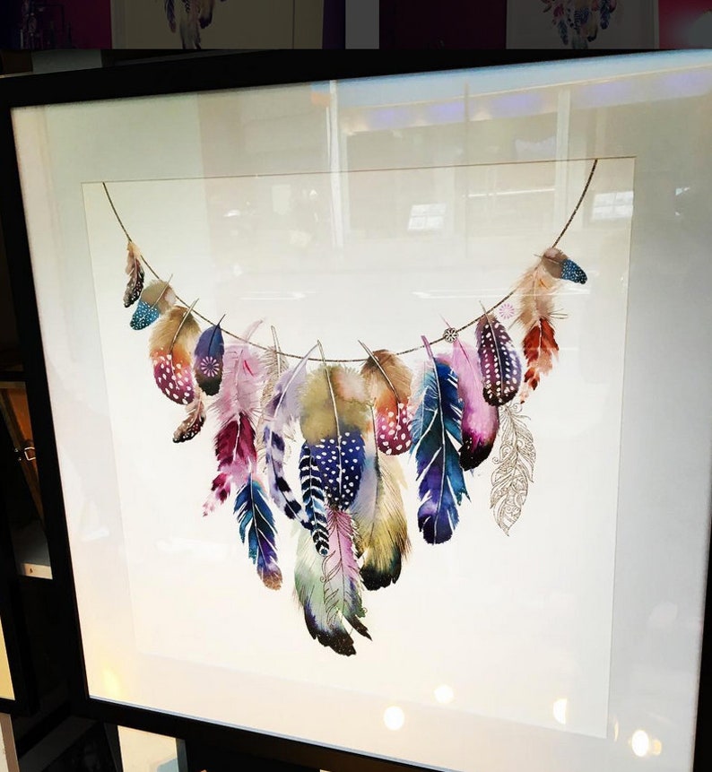 Boho Feather Garland Limited Edition - Etsy