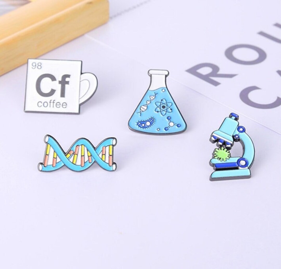 Dna Enamel Pinscience Pinslab Pinsbiology Pincartoon - Etsy