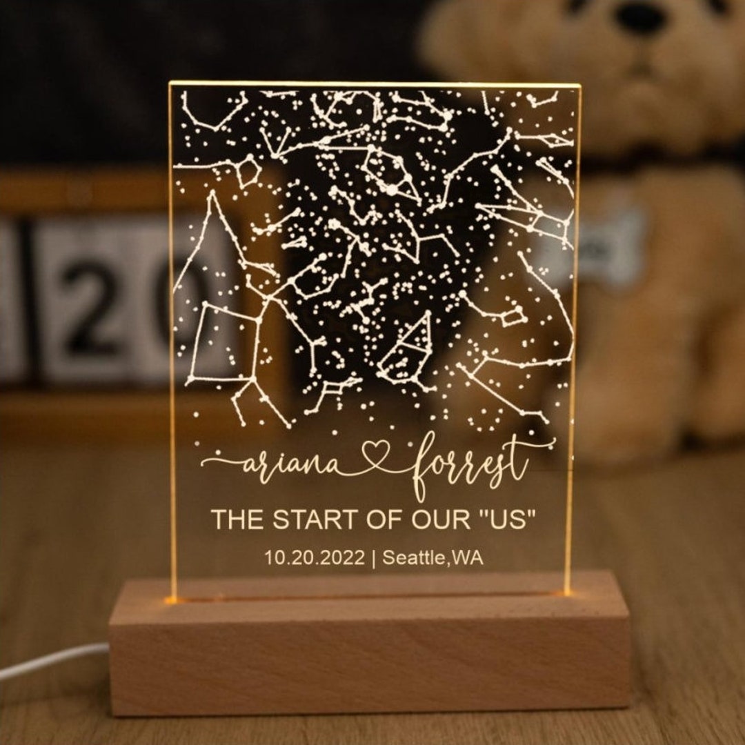 Star Map Personalized, Constellation Map by Date and Location, the ...