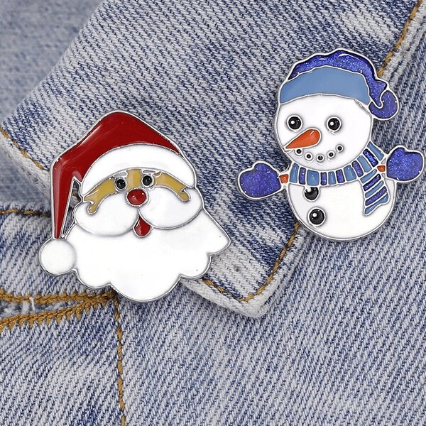 Snowman Pin - Etsy