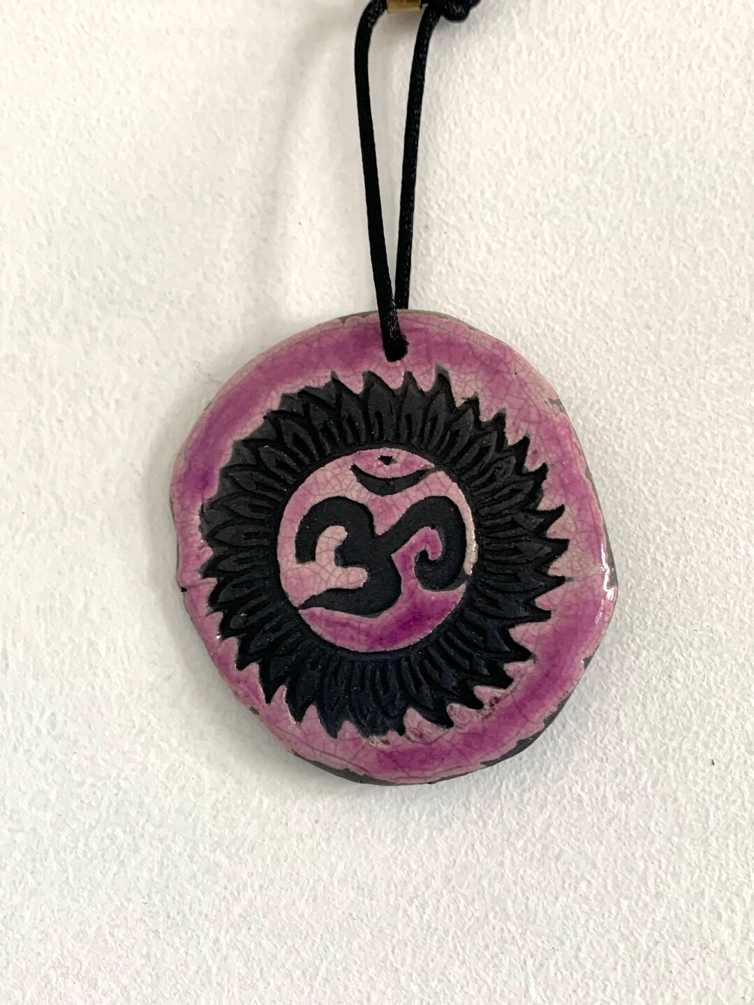 Hanging Aom Symbol Ceramic Chime Christmas Tree Decoration Hanging ...