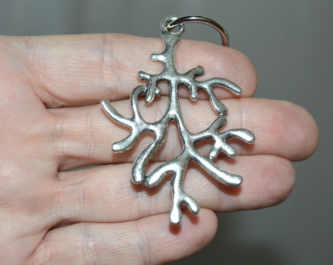 Coral Shower Curtain Hooks, Set of 12, Smooth Shiny Silver Metal Sea ...