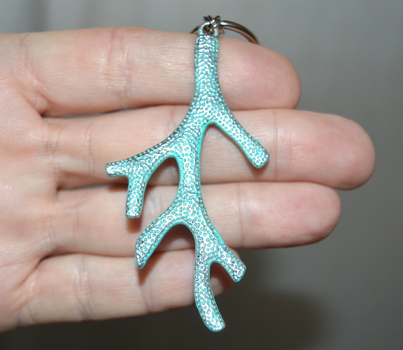 Coral Shower Curtain Hooks, Set of 12 - Silver or Verdigris Patina ...