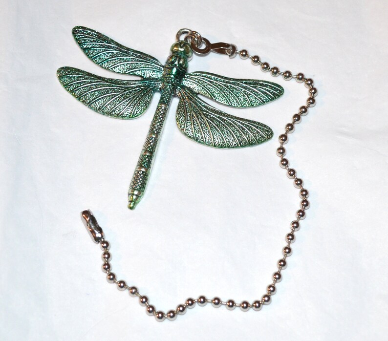 Dragonfly Ceiling Fan Pull Light Pull Chain Antique Silver | Etsy