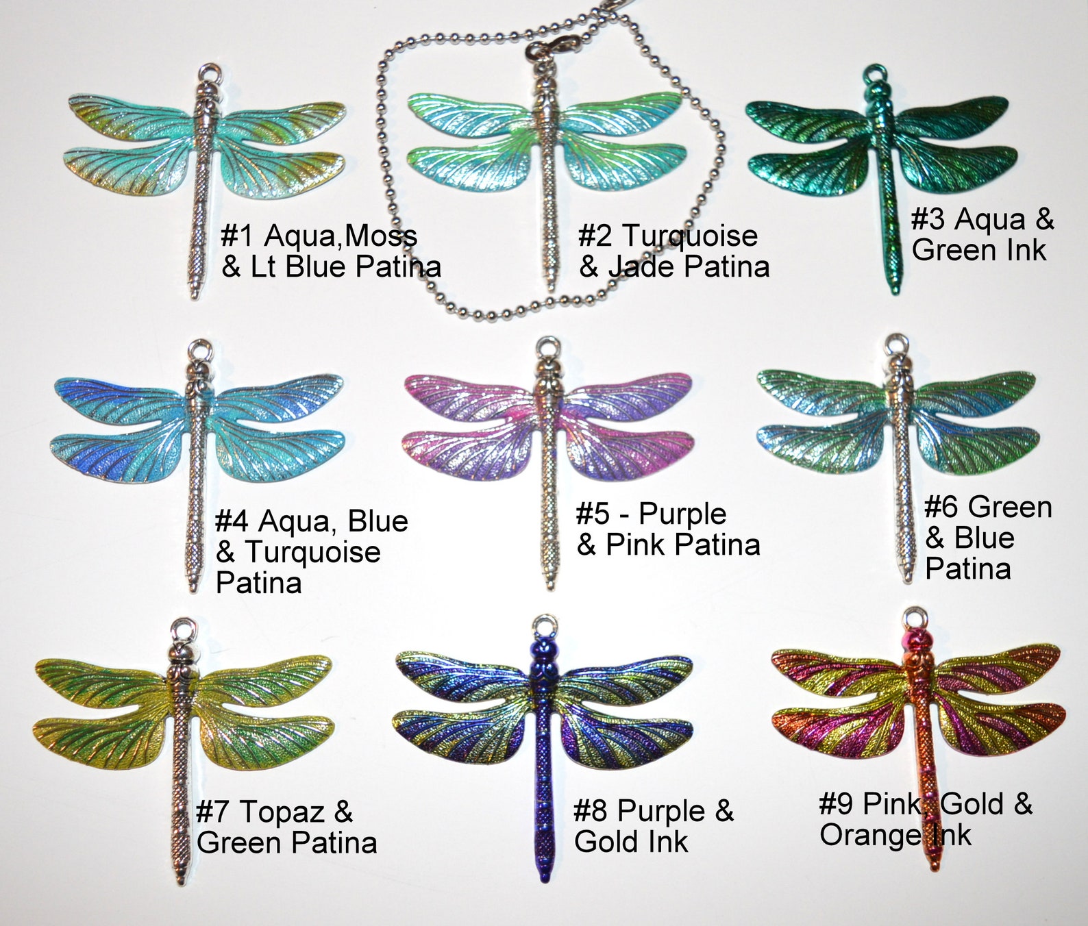 Dragonfly Ceiling Fan Pull Light Pull Chain Antique Silver - Etsy