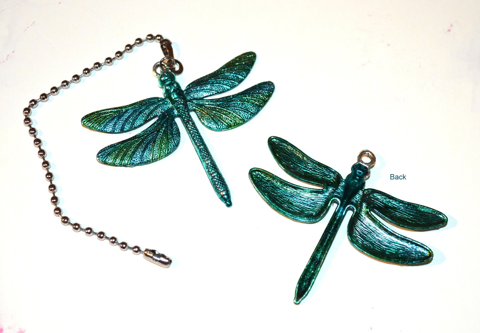 Dragonfly Ceiling Fan Pull Light Pull Chain Antique Silver | Etsy