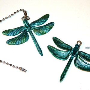 Dragonfly Ceiling Fan Pull, Light Pull Chain, Antique Silver With ...