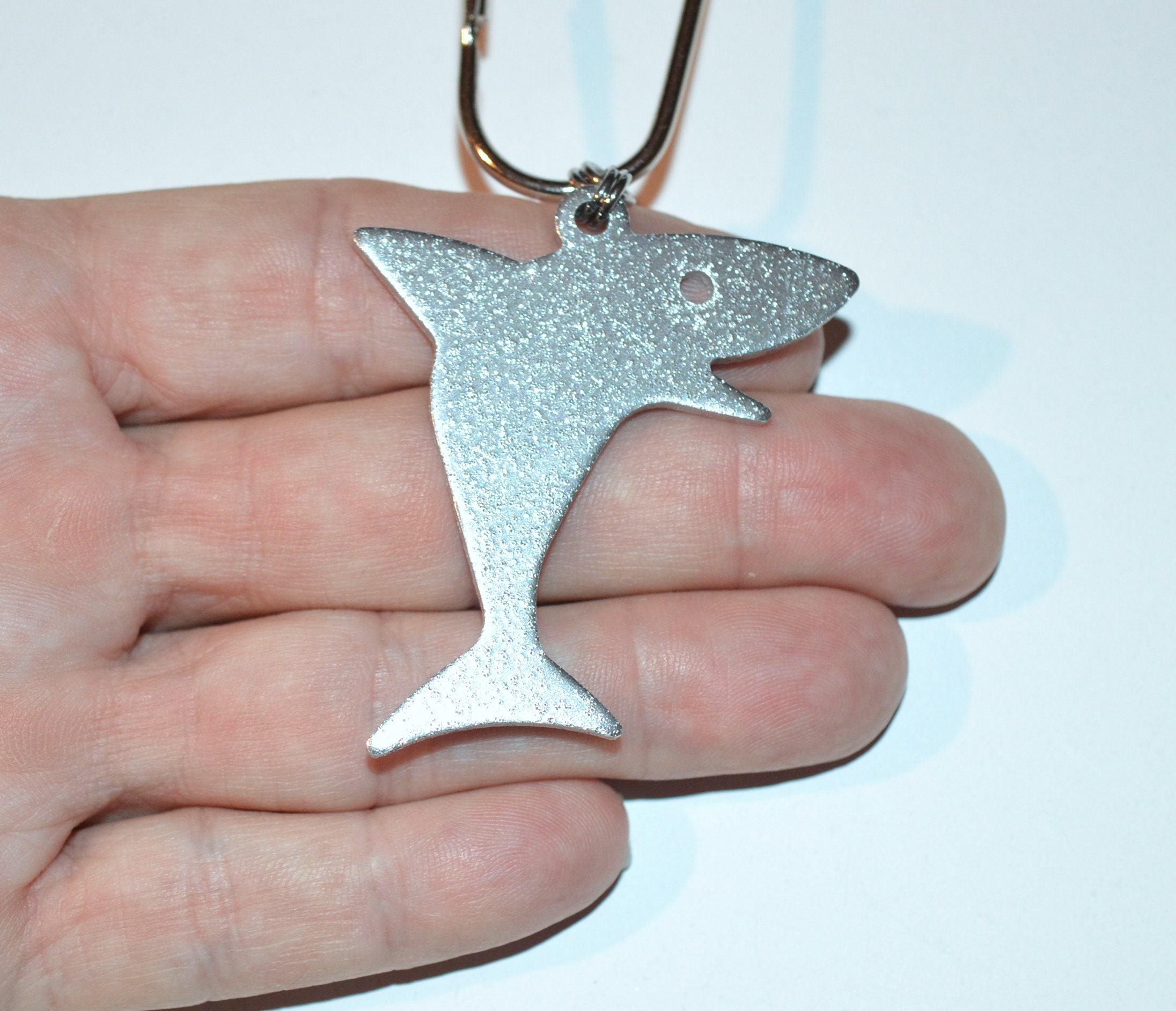 Shark Shower Curtain Hooks Set of 12 Laser Cut Silver - Etsy